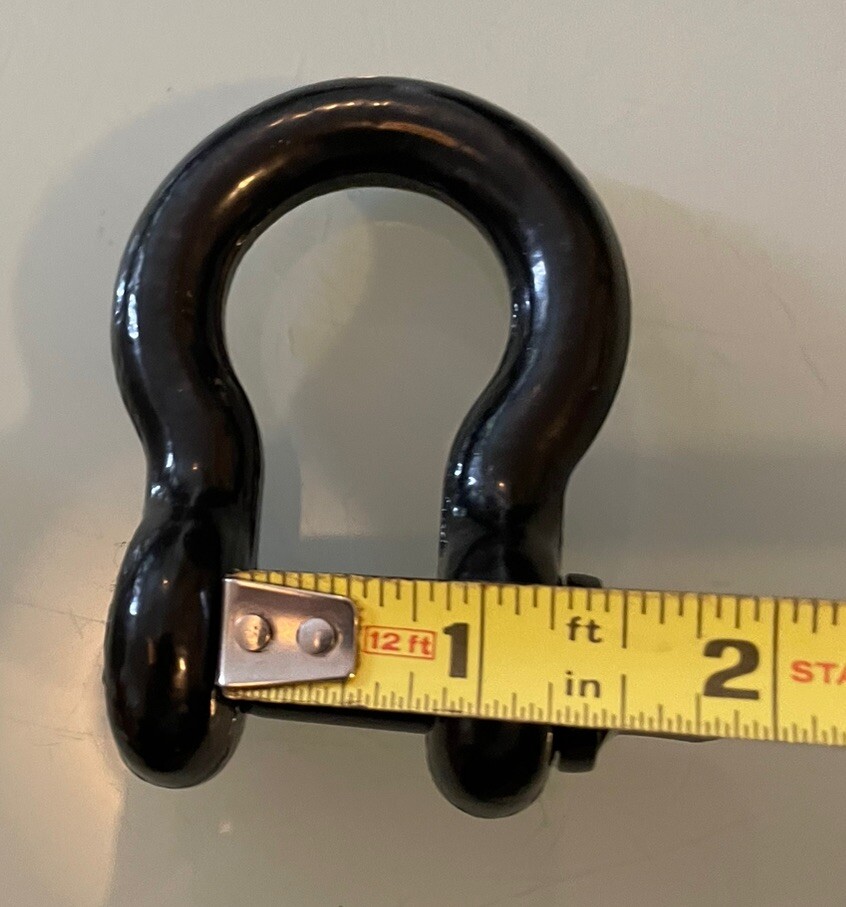 (QTY 4) CE WLL2T ANCHOR SHACKLE 1/2", 2 TON - BLACK- NEW | eBay