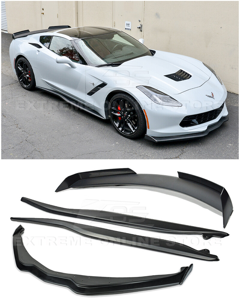 Corvette Zo6 Side Skirts EOS Carbon Fiber Rear Side Skirts Intake