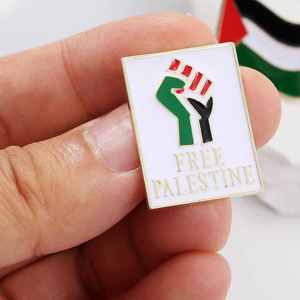 Pins Pin Badge Pin's Metal Palestine Flag Free Palestine Palestinian ...