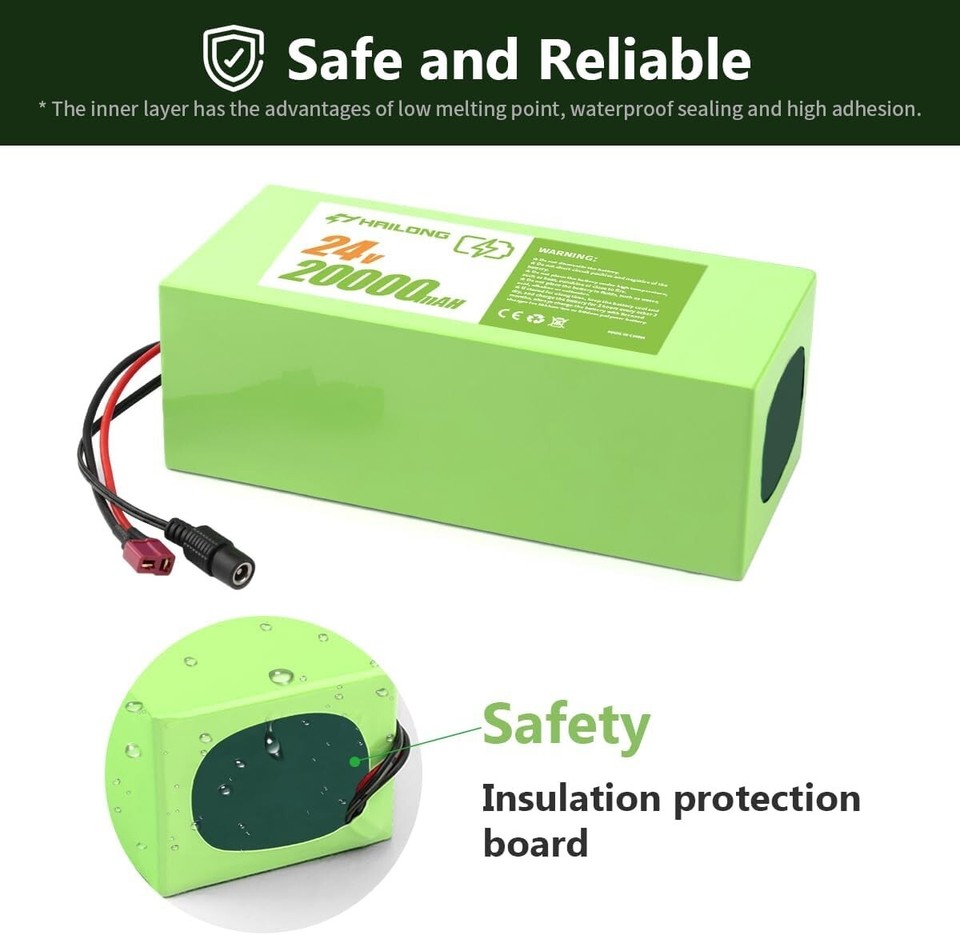 H HAILONG LI-ION Battery 24V 36V 48V 52V 60V 12Ah 20Ah Electric Bicycle ...