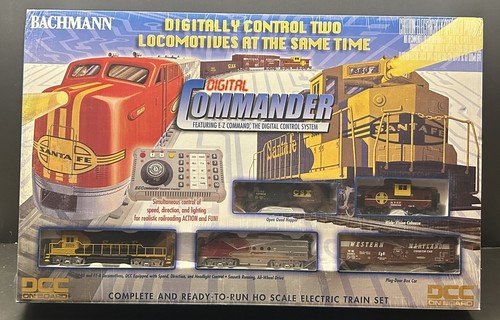 Bachmann Digital Commander DCC On Board Santa Fe HO Scale Train Set ...