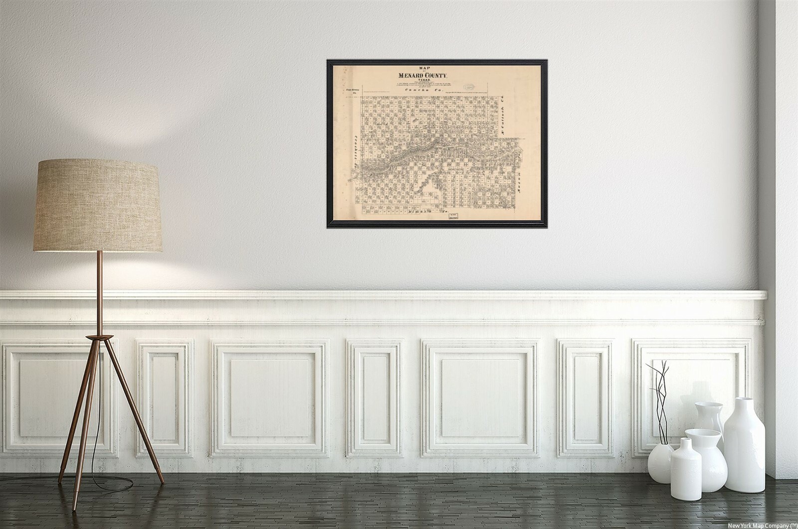 1879 Map| Map of Menard County, Texas| Cadastral Landowners|Menard ...