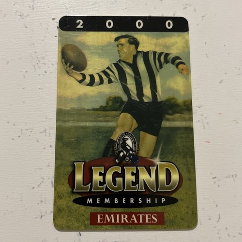 2000 COLLINGWOOD FC LEGEND MEMBERSHIP Season Ticket. VFL. | eBay Australia