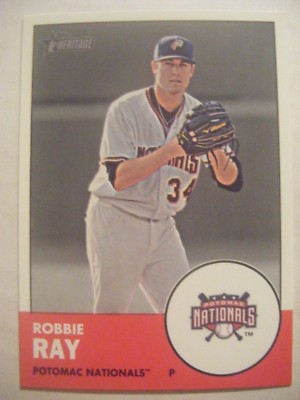 ROBBIE RAY RC MARINERS 2012 Topps Heritage Minors baseball card #163 ...