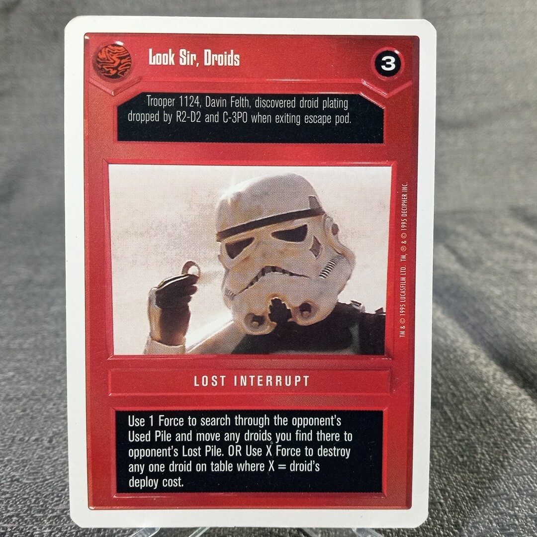 Look Sir, Droids - Premiere - Star Wars CCG Customizeable Card Game | eBay