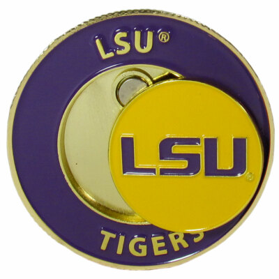 LSU Tigers 1.75" Diameter Team Logo Coin Golf Ball Marker NCAA Licensed ...