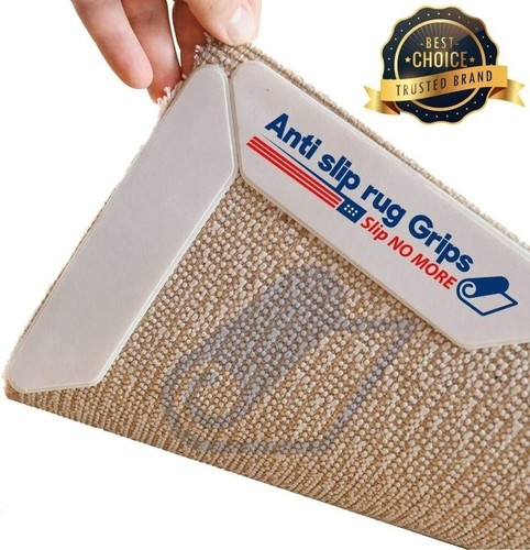 16 Pack Carpet Mat Rug Anti Slip Grip Grippers Tape Reusable Removable ...