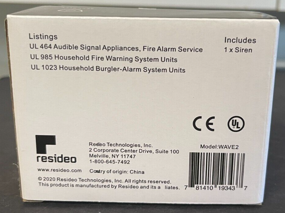 Brand New Honeywell Wave2 Indoor 2-Tone Siren, 106 dB | eBay