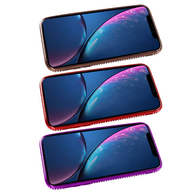 For iPhone X/XR /XS /XS Max Bling Luxury Glitter Diamond Ring Stand ...
