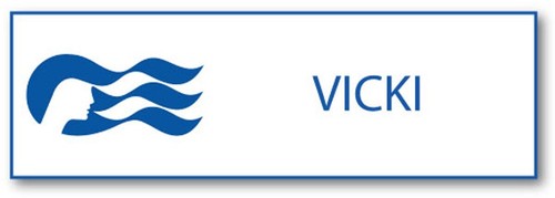 LOVE BOAT VICKI STUBING NAME BADGE & BUTTON HALLOWEEN COSPLAY MAGNET ...