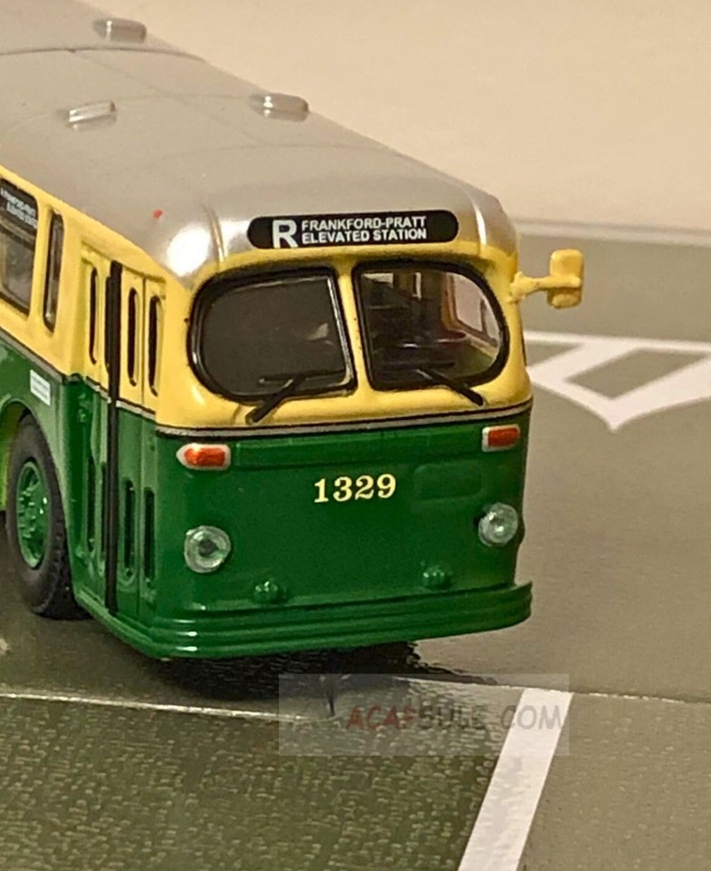 Philadelphia PTC 1/87 Scale 1952 ACF-Brill CD-44 Transit Bus Diecast ...