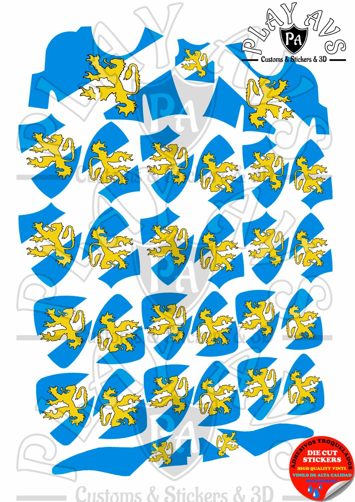 Playmobil Stickers Caballero Medieval - Stickers knight - Autocollant ...