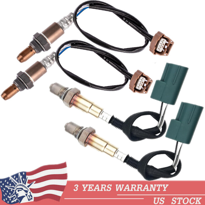 Set of 4 Oxygen O2 Sensor 1&2 For 2013-2015 Nissan Titan 2014-2015 ...