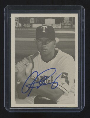 2001 BOWMAN HERITAGE ALEX RODRIGUEZ AUTOGRAPH SP AUTO ON CARD. RARE HOF ...