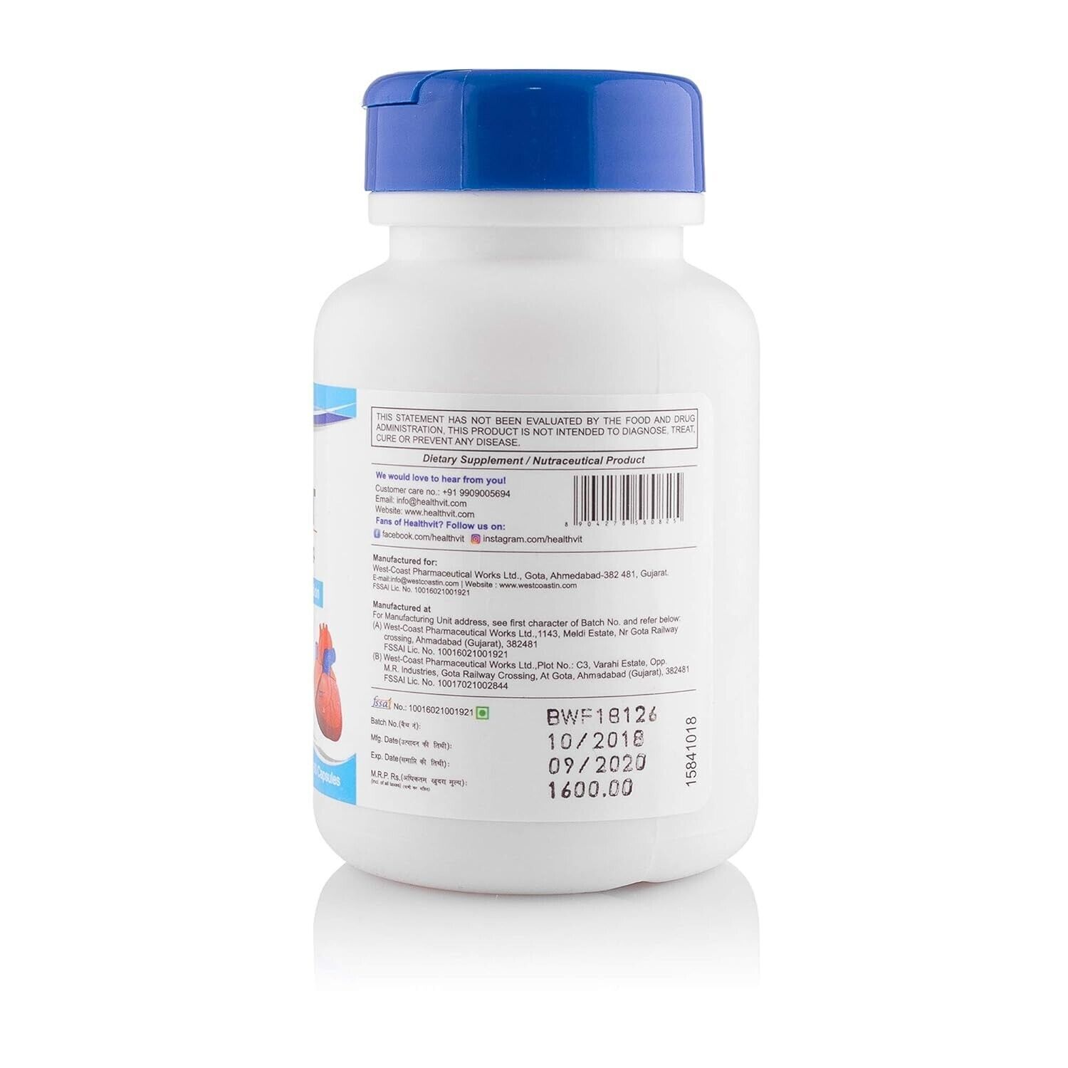 Healthvit High Absorption Co-Qvit Coenzyme Q10 - 60 Tablets | eBay