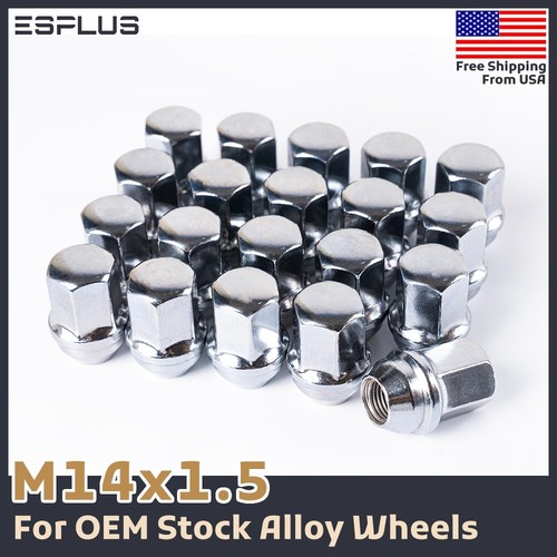 [24] Chrome 14x1.5 OEM Lug Nut Fit Stock Chevy Colorado Silverado ...