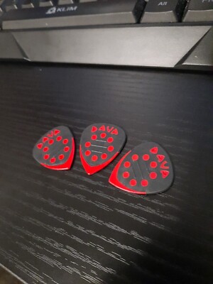 Dava Control Grip Tips Picks 3 Pack - Red | eBay