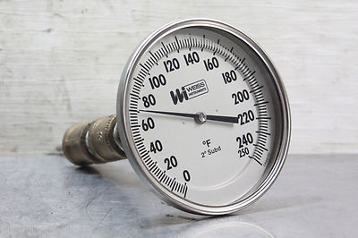 Weiss Instruments Temperature Gauge 0-250 | eBay