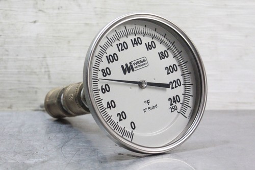 Weiss Instruments Temperature Gauge 0-250 | eBay
