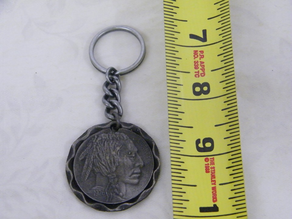 Vintage Buffalo Nickel Key Chain | eBay