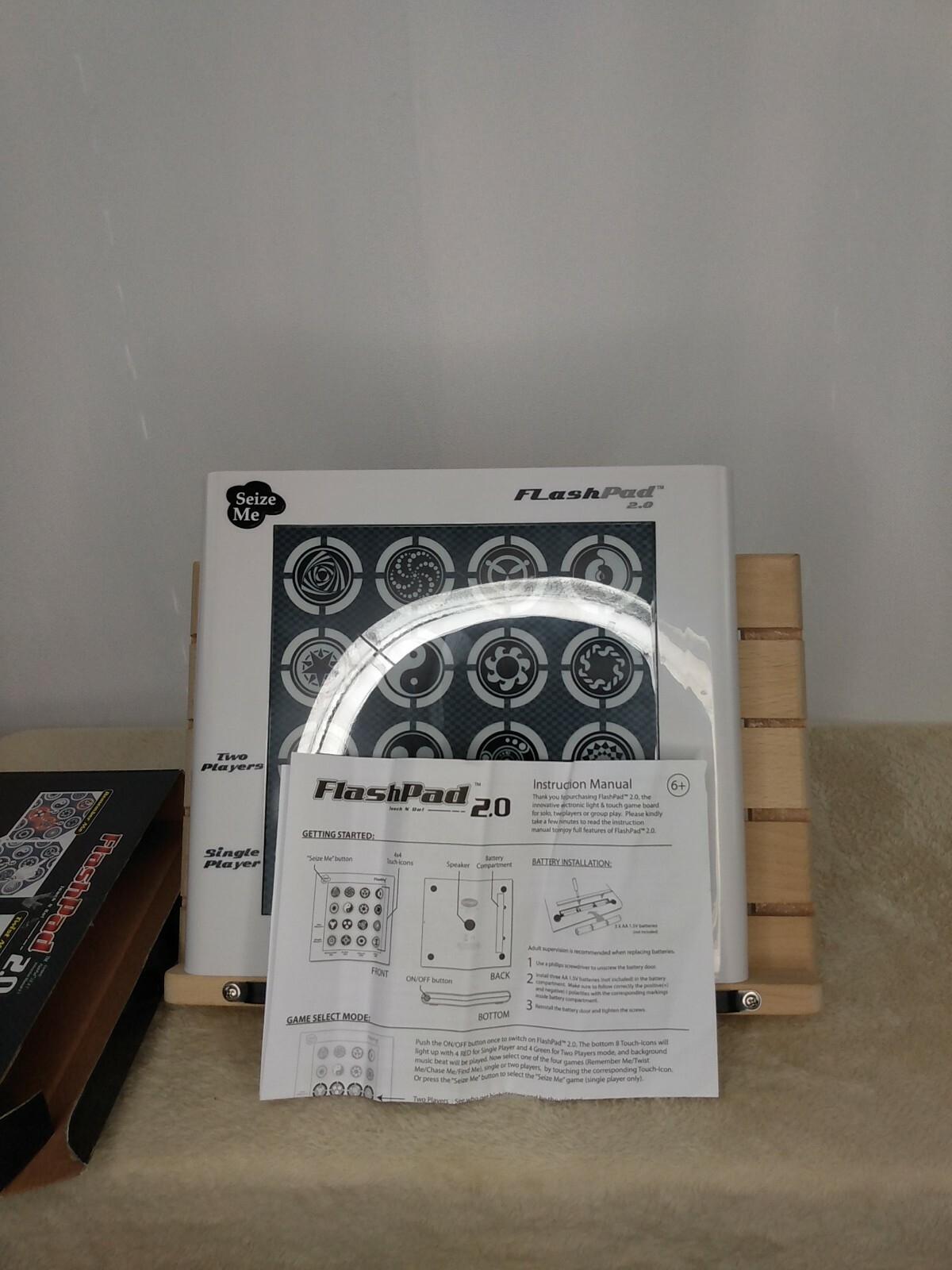 FlashPad 2.0 Touch N Go White 5 Games On 1 Pad with Box Electronic ...