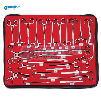 New Hernia Set Stainless Steel General Surgery Surgical Instruments 28 ...