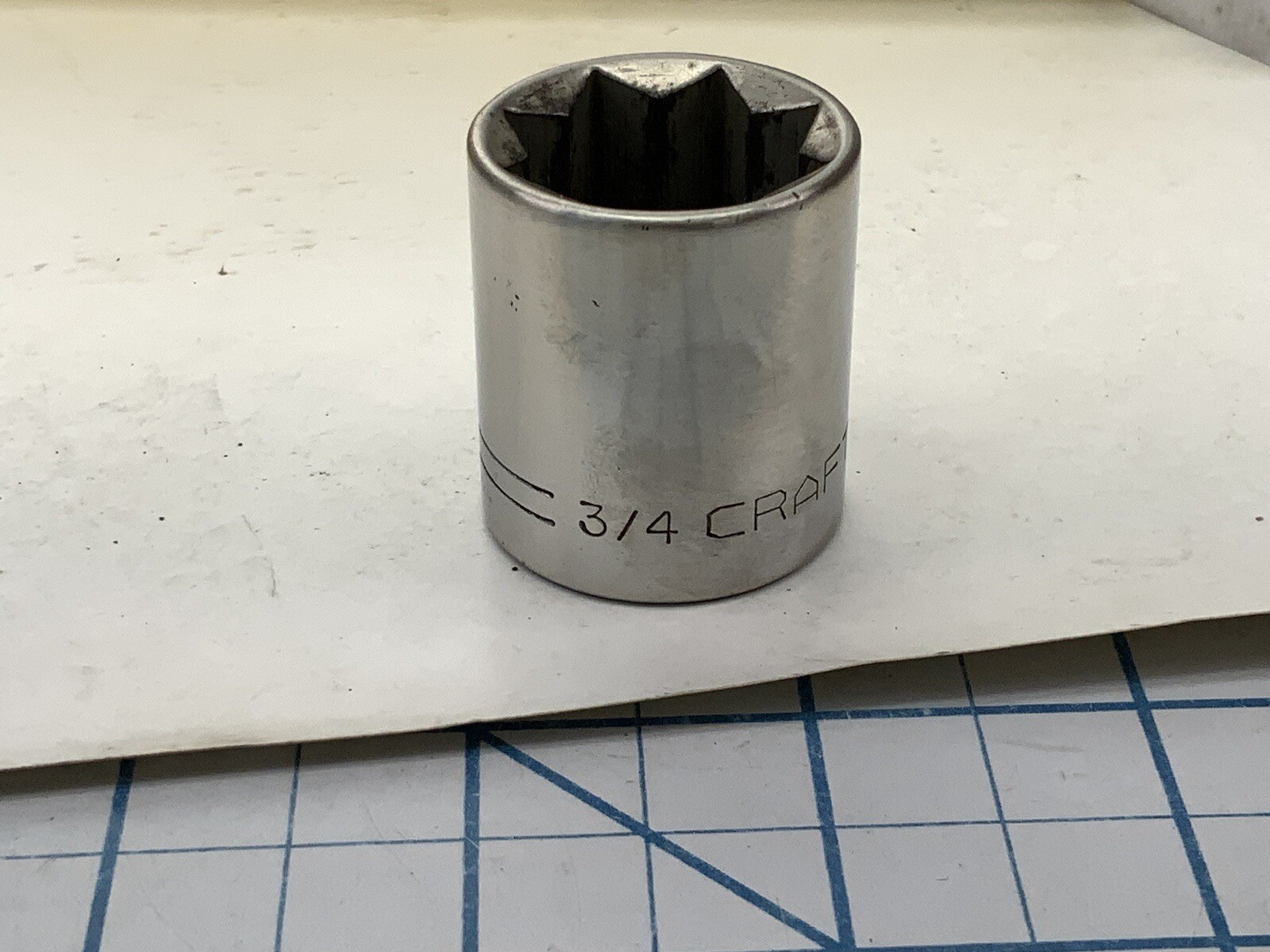 Craftsman =v= Series, 1/2 drive 8pt socket, size 3/4in., USA - | eBay