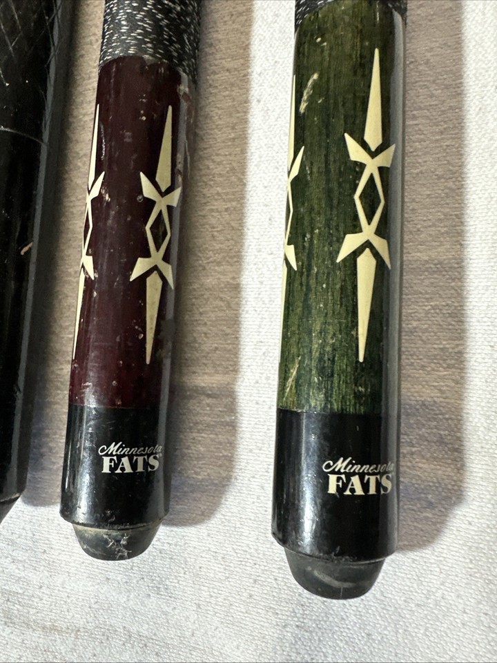 Pool Sticks with Wall Mount Rack Extra Sticks & Bridge Minnesota Fats ...