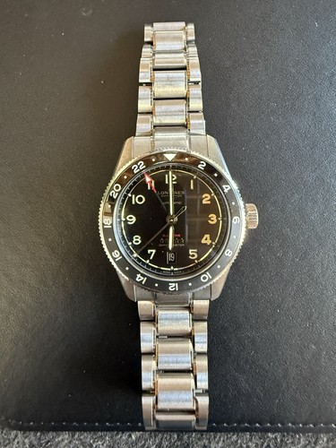 Longines Spirit Zulu Time automatic 39mm Black Dial Titanium watch ...