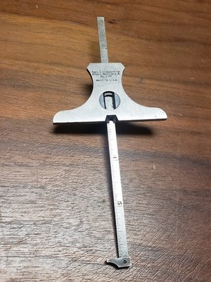 Starrett No.236 Combination depth & angle gage w/ 6" Rule Shelf B | eBay