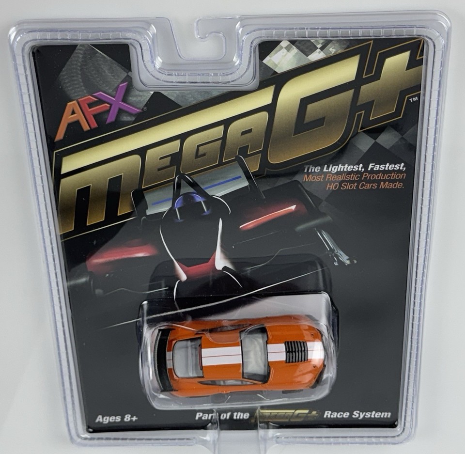 AFX Mega G+ HO Slot Mustang Shelby GT500 Twister Orange HO Slot Item ...
