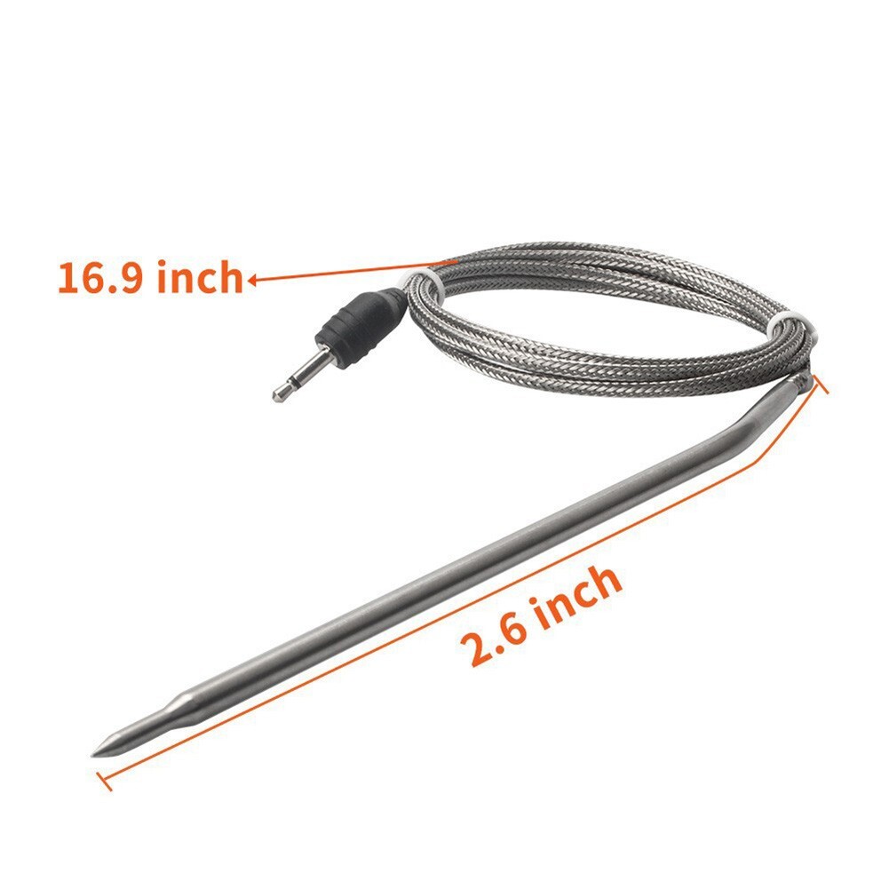 Temperature Probes Pin Meat Stainless Steel With Clip Kitchen Measuring ...