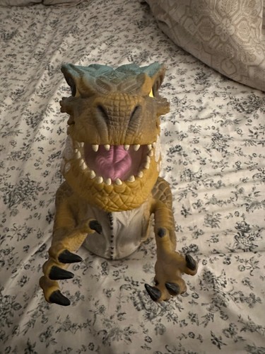1998 TOHO CO GODZILLA T-REX DINOSAUR RUBBER HAND PUPPET LARGE 13 ...