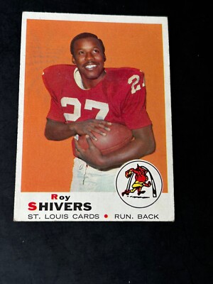1969 Topps Football #178 Roy Shivers EX St Louis Cardinals Utah State ...