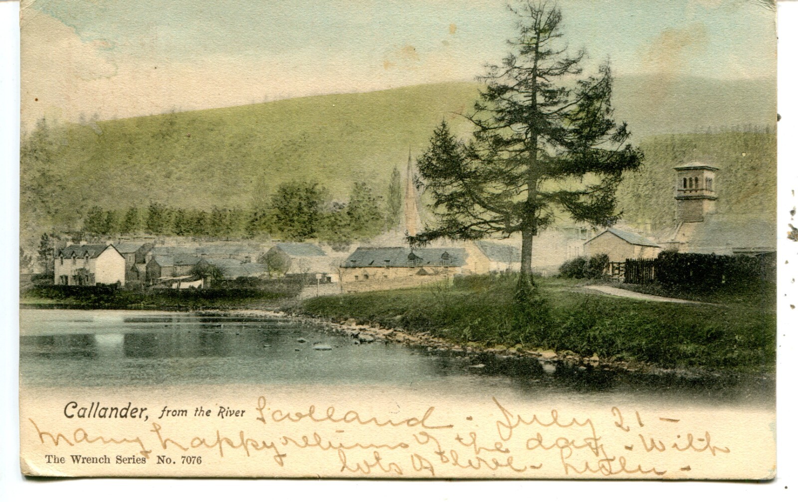 UK Callander 1906 Carstairs Junction Cover to Montgomery MO USA Wrench ...