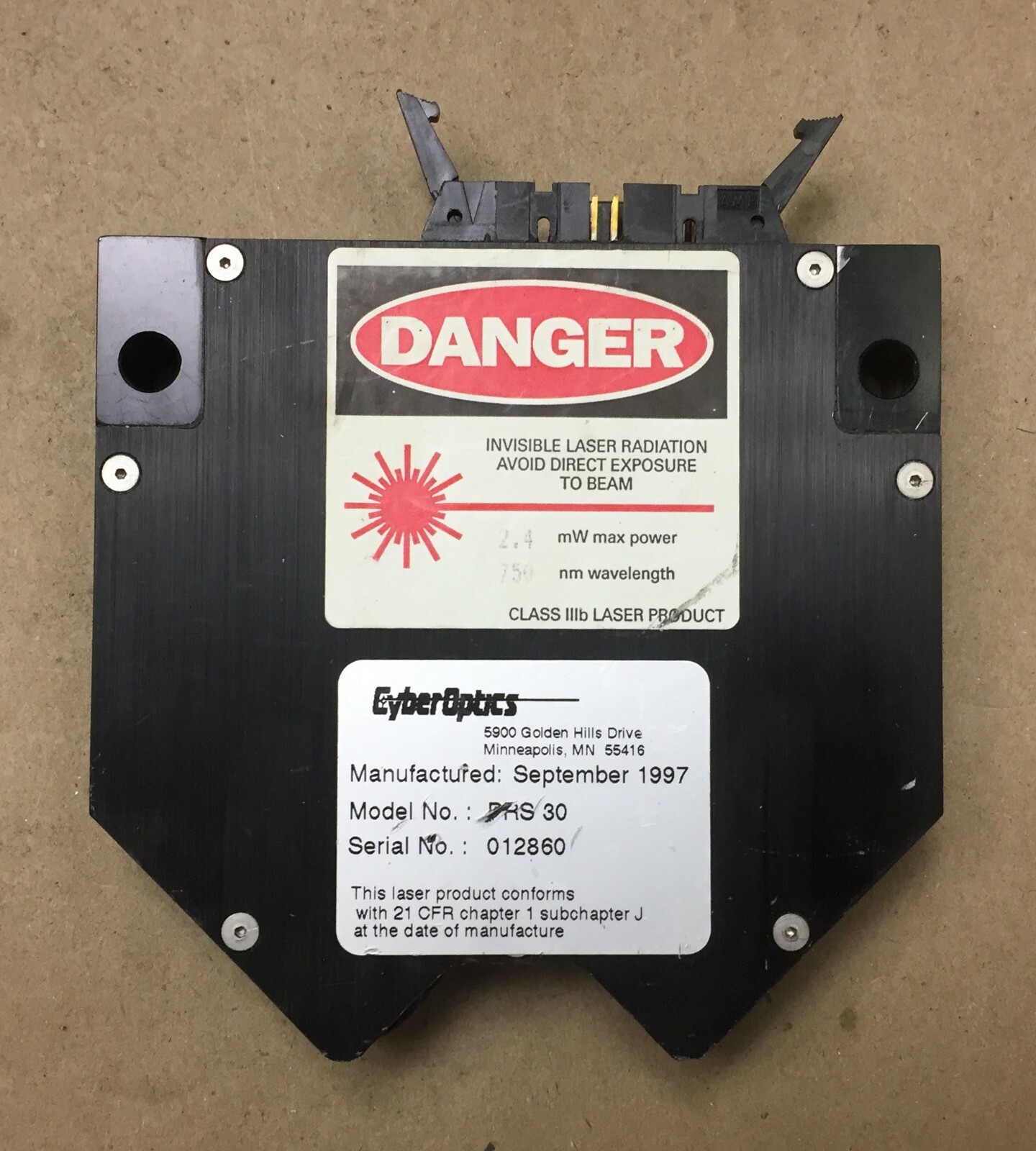 CyberOptics PRS-30 Class IIIb Laser, 2.4mW Max, 750 nm Wavelength | eBay