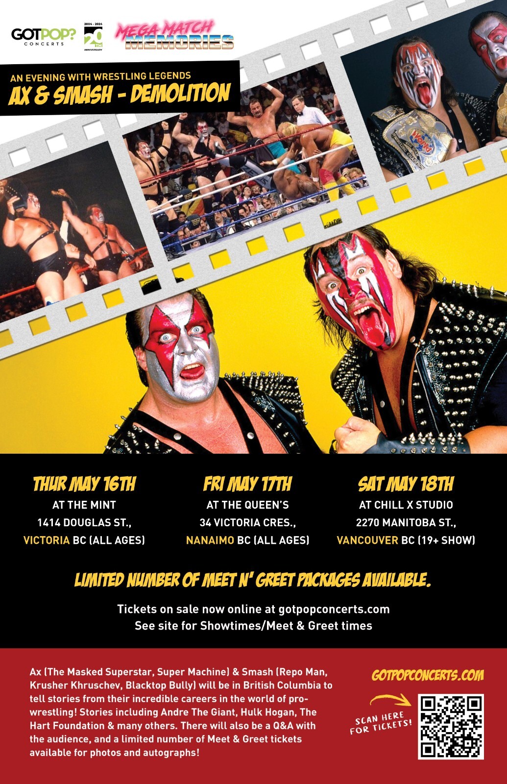 AX & SMASH Demolition Auto Signed WWF 11x17 Art Print COA WWE | eBay