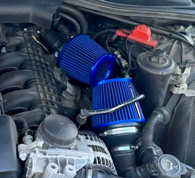 VORTEX Dual Cone Intake Cold Air filters for BMW N54 335i 335xi - BLUE ...