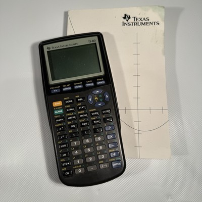 Texas Instruments TI-83 Plus Graphing Calculator With Cover & Manual ...