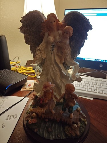 GoldenVale Collection Angel With Children On Bridge | eBay