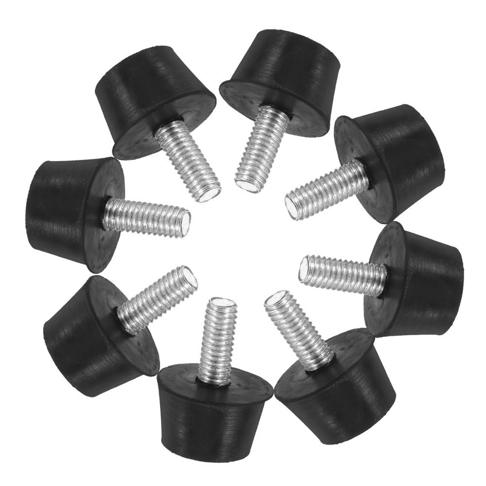 8 Pcs Screw on Furniture Levelers Threaded Leveling Feet Chair Rubber ...