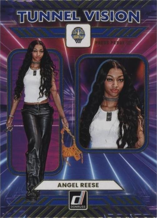 2025 Panini Donruss WNBA - Tunnel Vision Angel Reese #9 Press Proof ...