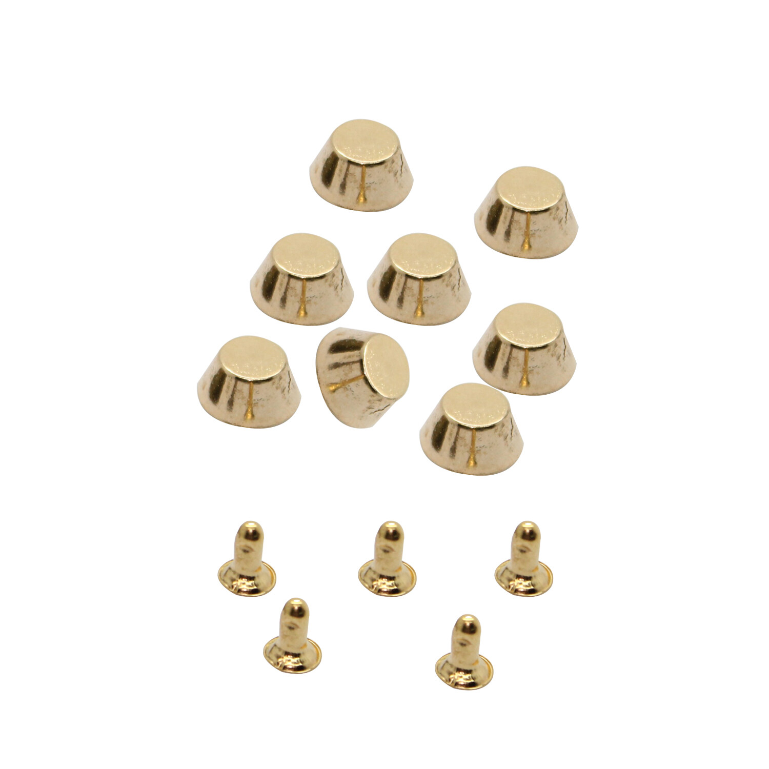 6/10mm Mushroom Punk Studs with Pin Backs and Fixing Hand Tool for ...