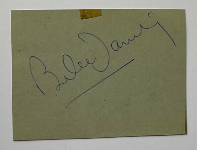 BILLY DAINTY ( Comedian ) Genuine Handsigned Signature on Album Page ...