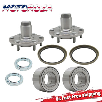 2* Front Wheel Hubs Bearings for 4Runner Sequoia Tundra Tacoma 2WD With ...