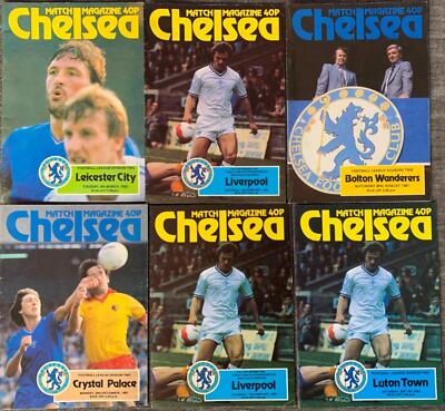 6 x Chelsea FC Vintage Programmes 1981-82 | eBay