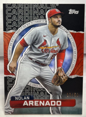 Nolan Arenado 2023 Topps Rip BLACK #'d 10/50 - RIP Card #8 - ST. LOUIS ...
