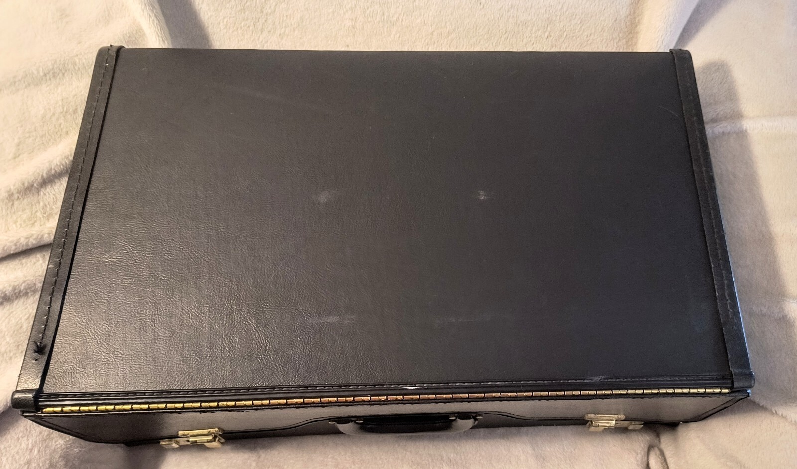 Vintage Stebco Pilot Case Black Heavy Vinyl Coated Briefcase Model 13-T ...