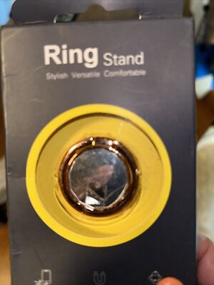 Universal 360° Finger Ring Cell Phone Holder Stand Car Metal Plate rose ...