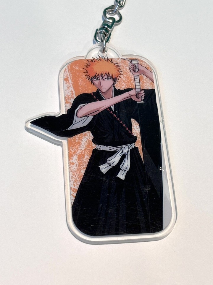 Bleach Kurosaki Ichigo Acrylic Double Key Fob Just Funky Very Rare Free ...